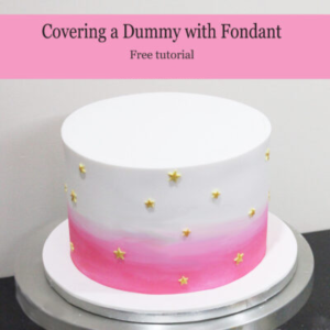 Covering a Dummy with Fondant - The Dream Cakes